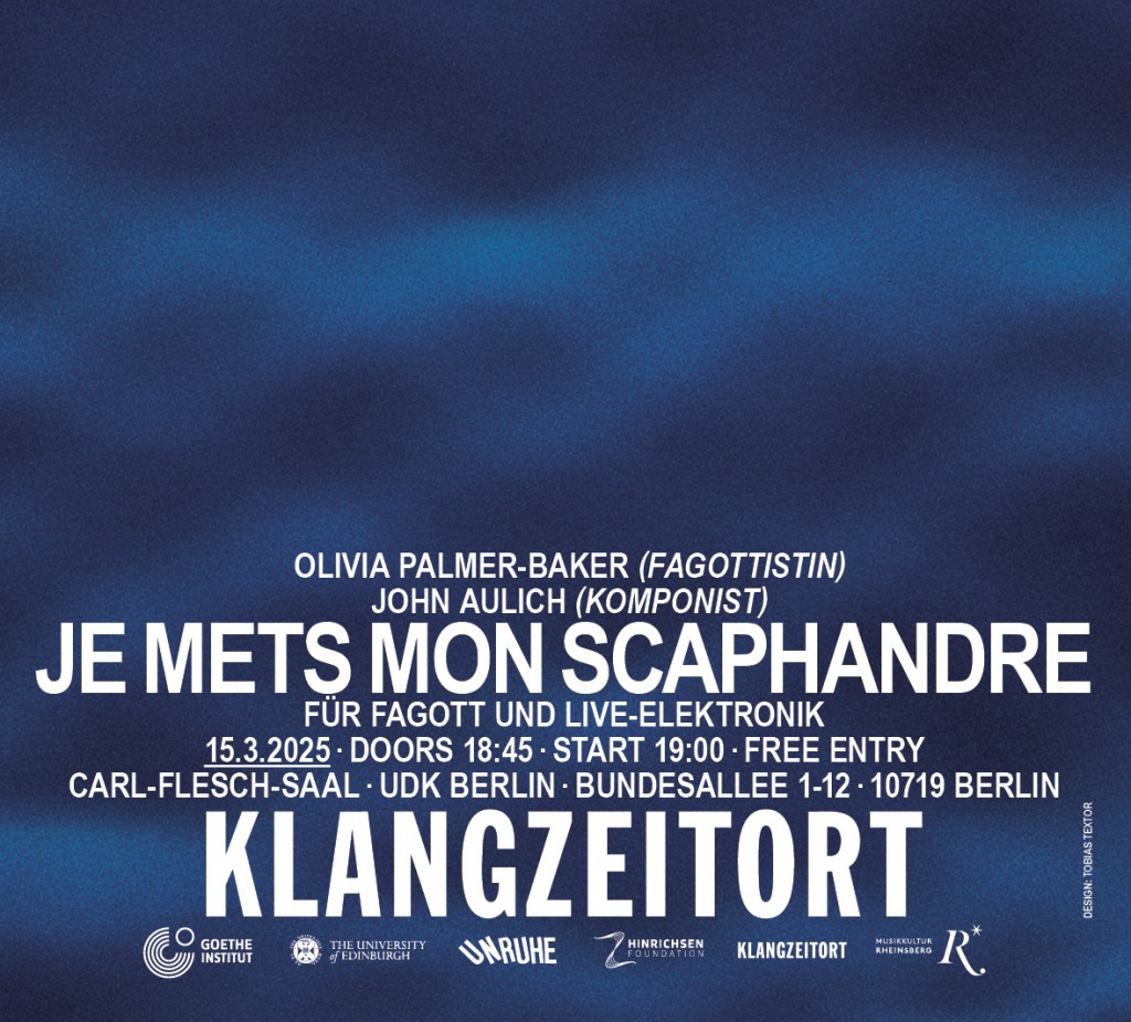 KLANGZEITORT — 15.3.2025: „Je mets mon scaphandre“